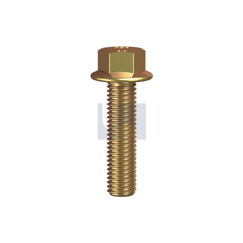 Hex Head Flanged Bolt CL8.8 Zinc Plated M8x16mm - 8X16M88ZPFLB| Konnect ...