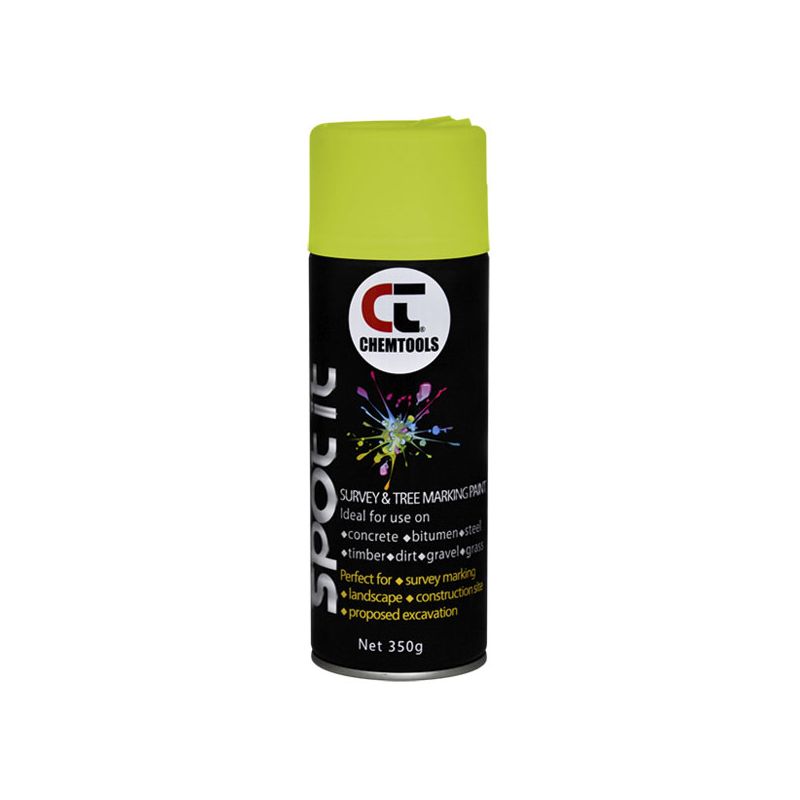 Chemtools Spot & Survey Marking Paint Fluro Yellow 350g Aerosol - CT-SP ...