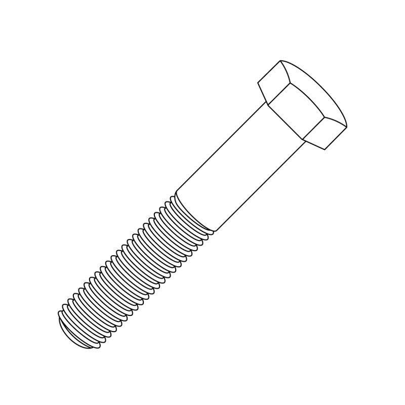 Hex Head Bolt GR8 Plain AS2465 UNC 1 x6 - 1X6NC8B| Konnect Fastening ...