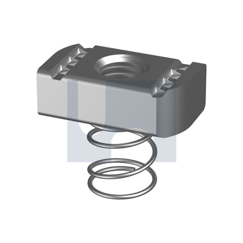 Strut Channel Nut Short Spring ZP M10 - NSMSZSSCM10| Konnect Fastening ...