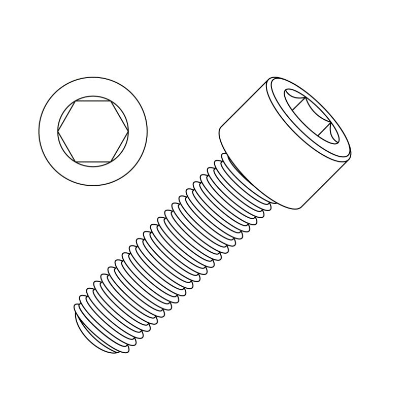 Socket Head Cap Screw G304/A2 M4x30mm - 4X30MG304SHCS| Konnect ...