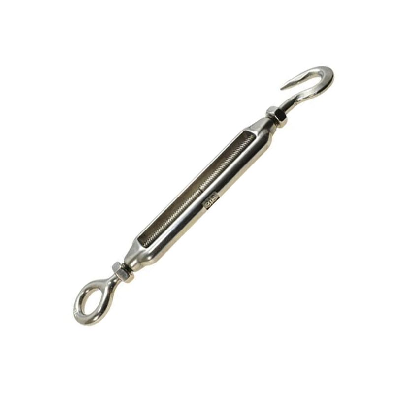 Hook/Eye Turnbuckle G316/A4 SS with Lock Nut 12 - 12MG316TBHE| Konnect ...