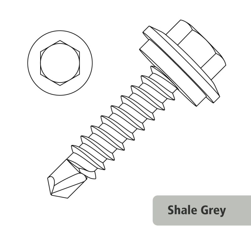 Unitite CL 5 Hex Head with Seal M6-14 x 65mm - Shale Grey - UT6 ...