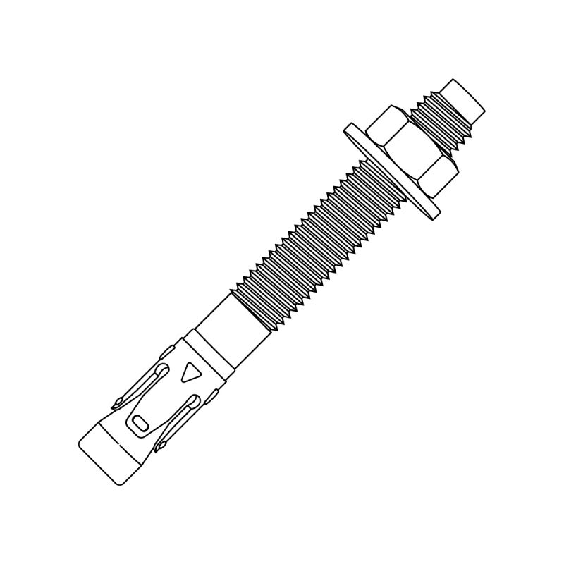 Through Bolt Anchor Zinc Plated 20 x 120mm - KTB20120| Konnect ...